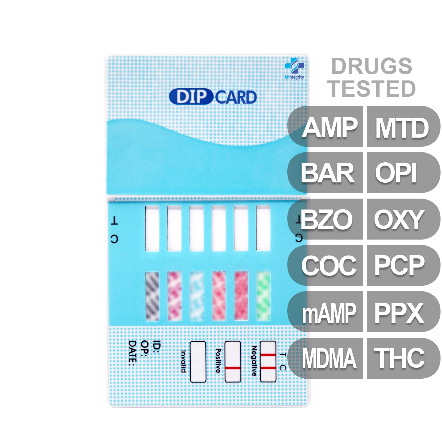 Mintegrity - 12-Panel Urine drug test Dip Card MI-WDOA-1124 ...